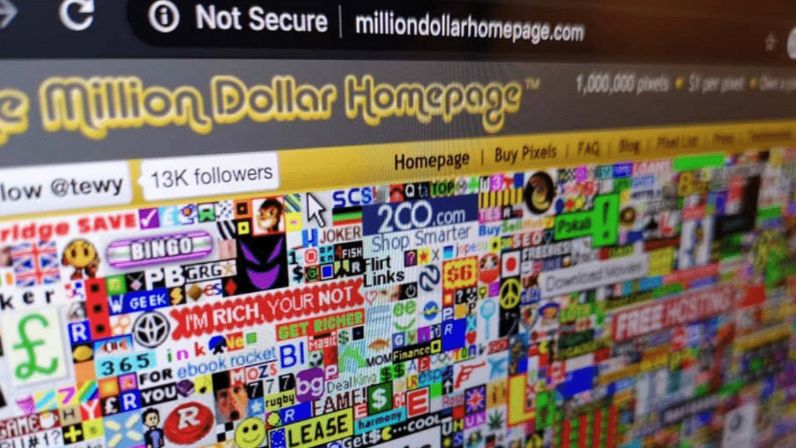 Remembering the Million Dollar Homepage: The Internet’s Quirkiest Gold Rush